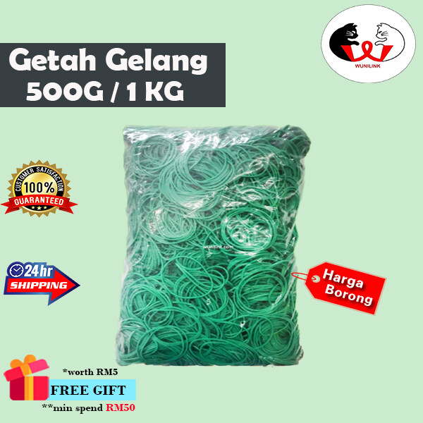 Getah Gelang Hijau / Getah Bulat / Elasticity Rubber Band Green [500G ...
