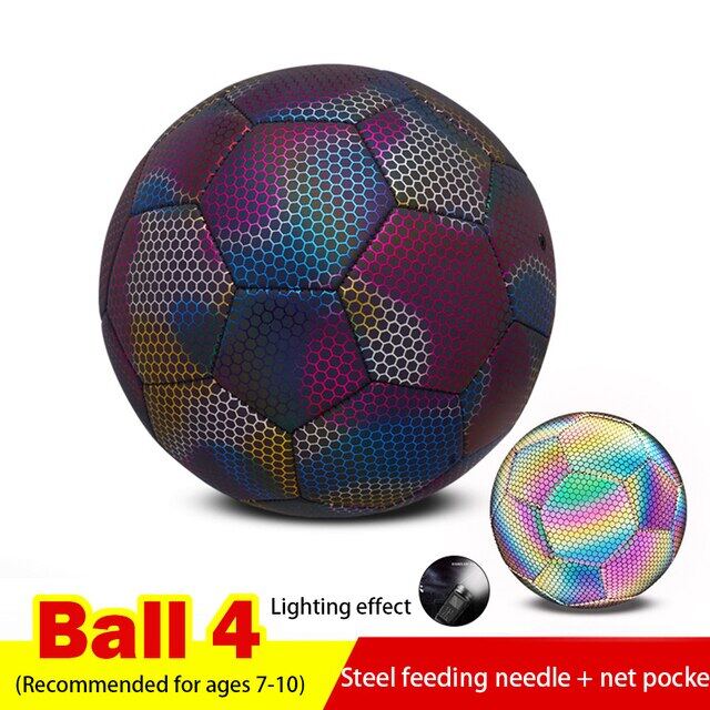 Soccer Ball Luminous Night Reflective Football Glow In The Dark ...