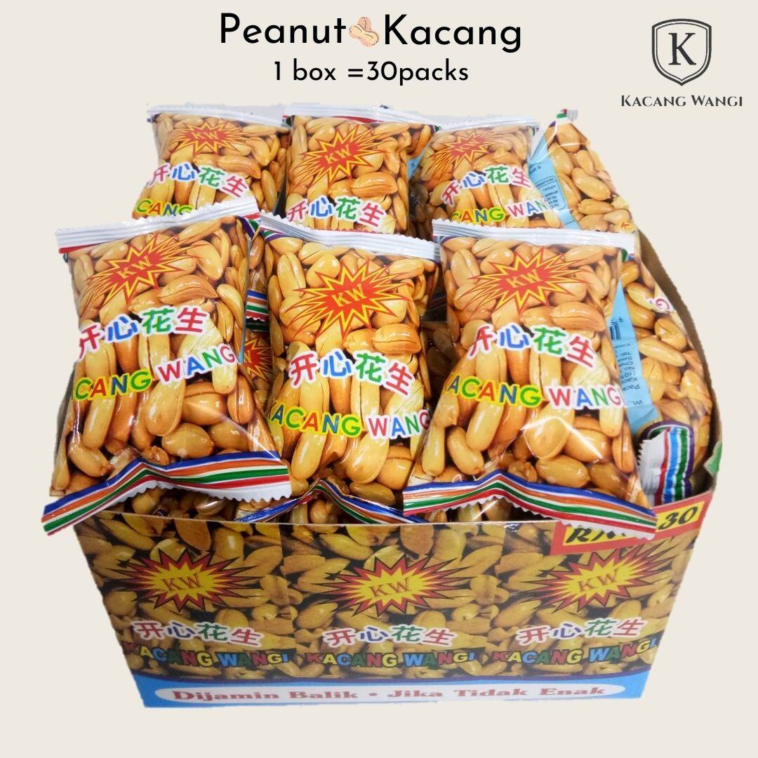 🔥Kacang Wangi peanuts box 开心花生 30gx30 packs | Lazada