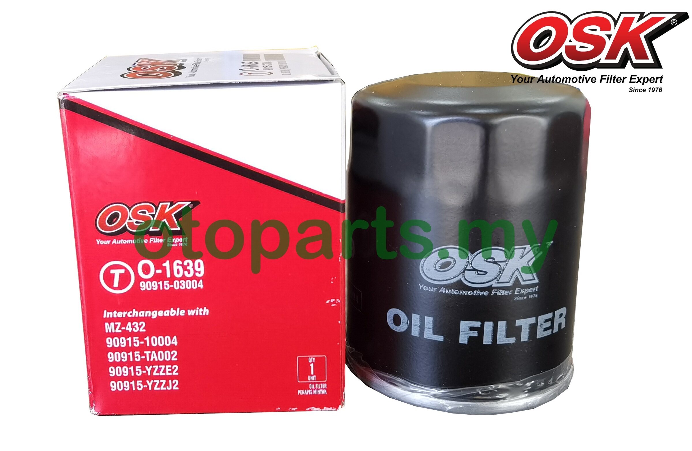 OSK Oil Filter O-1639 for Toyota Camry ACV30 ACV40 / Estima ACR30 ACR50 ...
