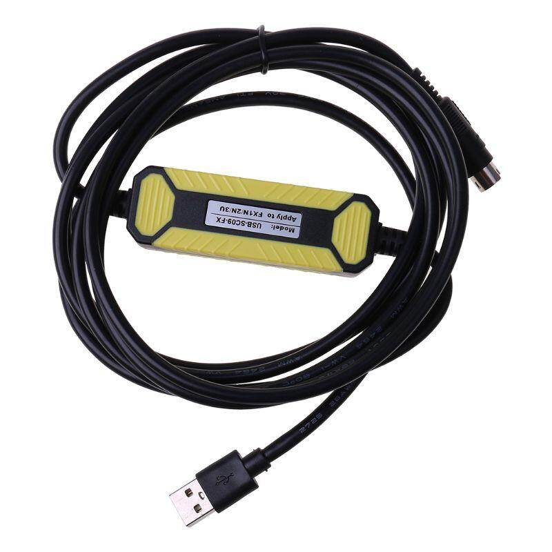 สายการเขียนโปรแกรมUSB-SC09-FXสำหรับสายเคเบิลสื่อสารPLCของMitsubishi FX ...