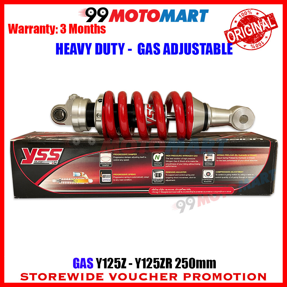YSS Y125Z Gas Monoshock 125ZR 250mm Y125zr Absorber 125z Heavy Duty ...