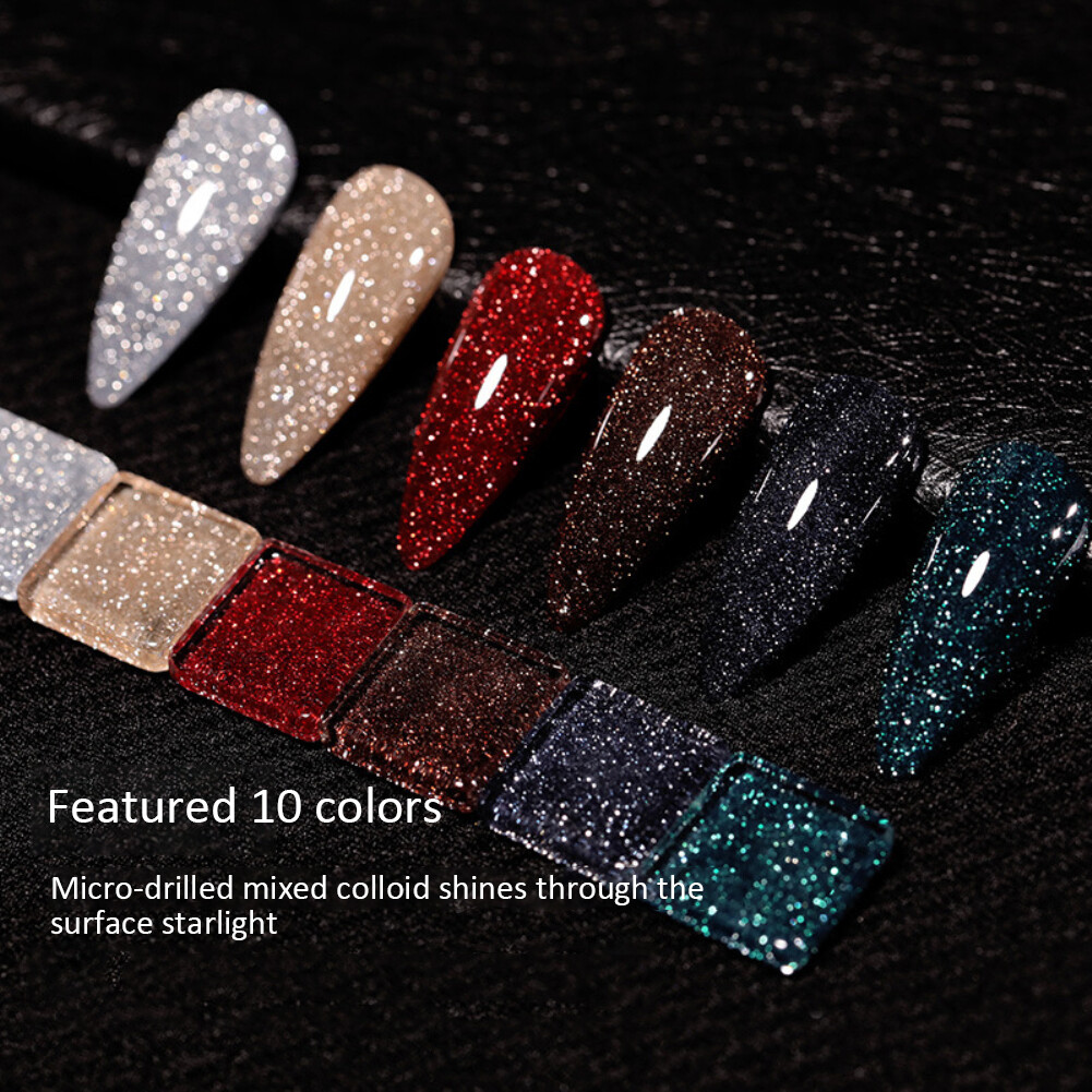 Canned Professional Explosion Diamond Nail Glue Flash Series Nail Gel ...