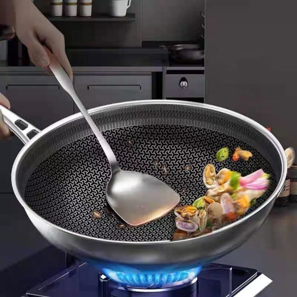 Smoke-free non-stick honeycomb pan 不粘锅 | Lazada