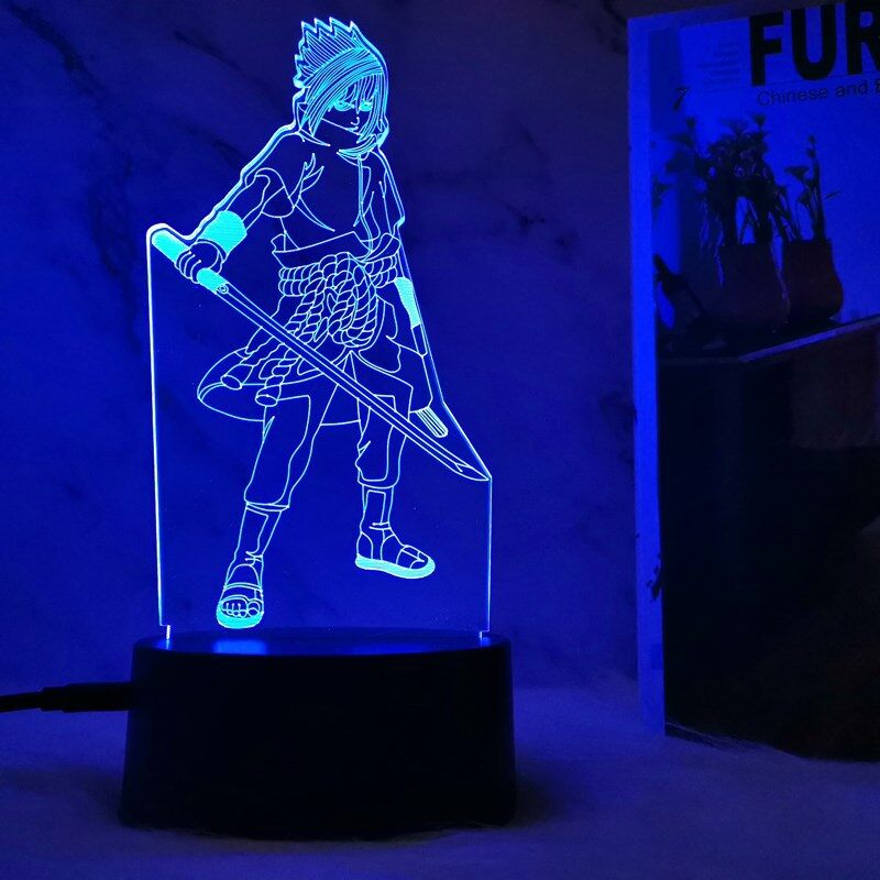 Naruto Uchiha Series 3d Night Light Colorful Touch Table Lamp Led ...
