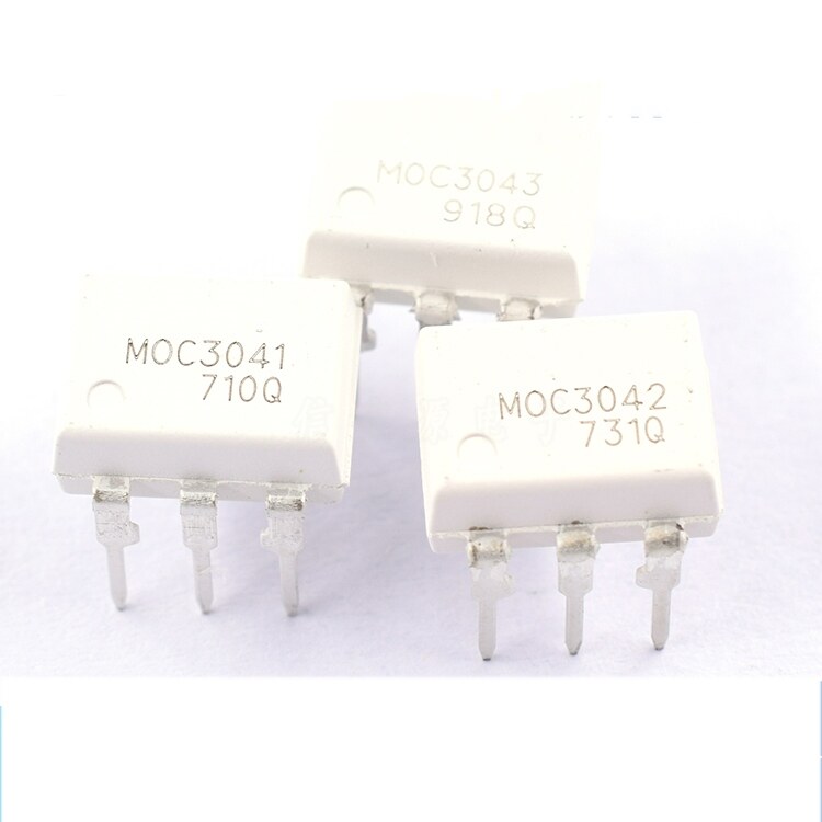 10Pcs MOC3020 MOC3021 MOC3023 MOC3041 MOC3042 MOC3043 DIP 6 MOC3051 MOC3052 MOC3061 MOC3062 ...