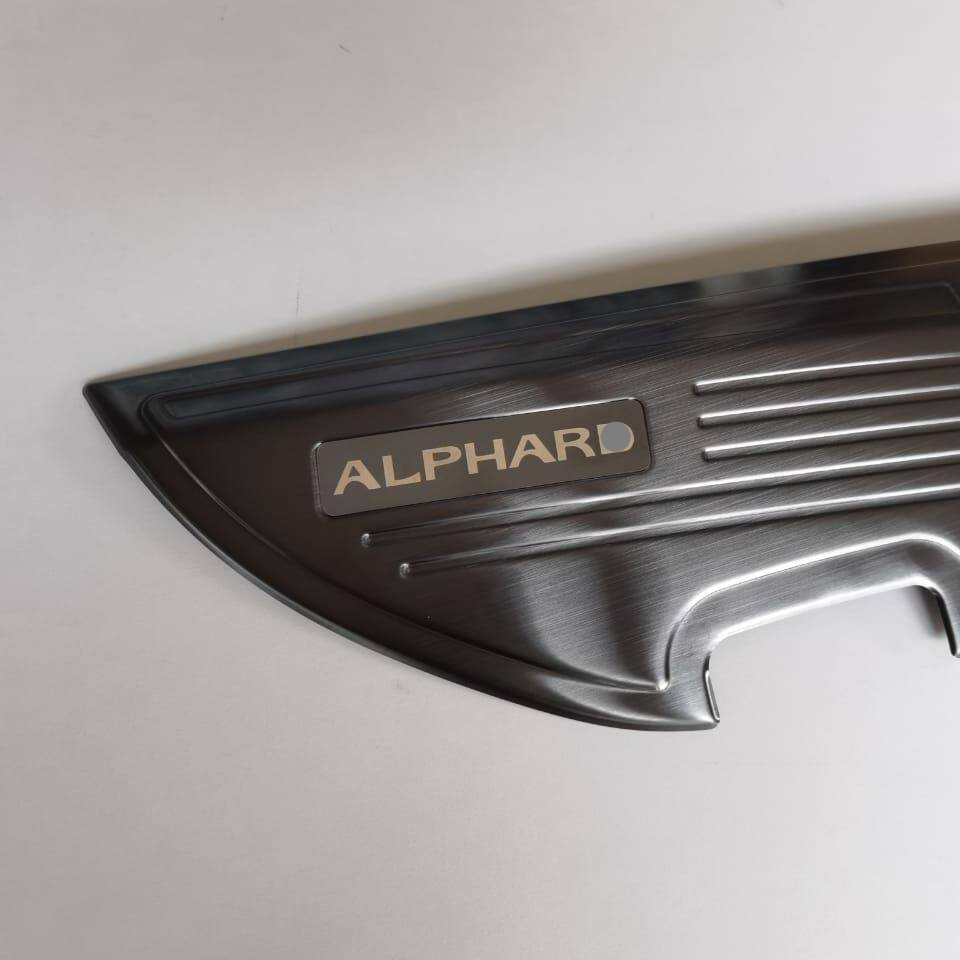 Toyota Alphard Vellfire AGH30 Stainless Steel Door Rrim Panel Protector ...