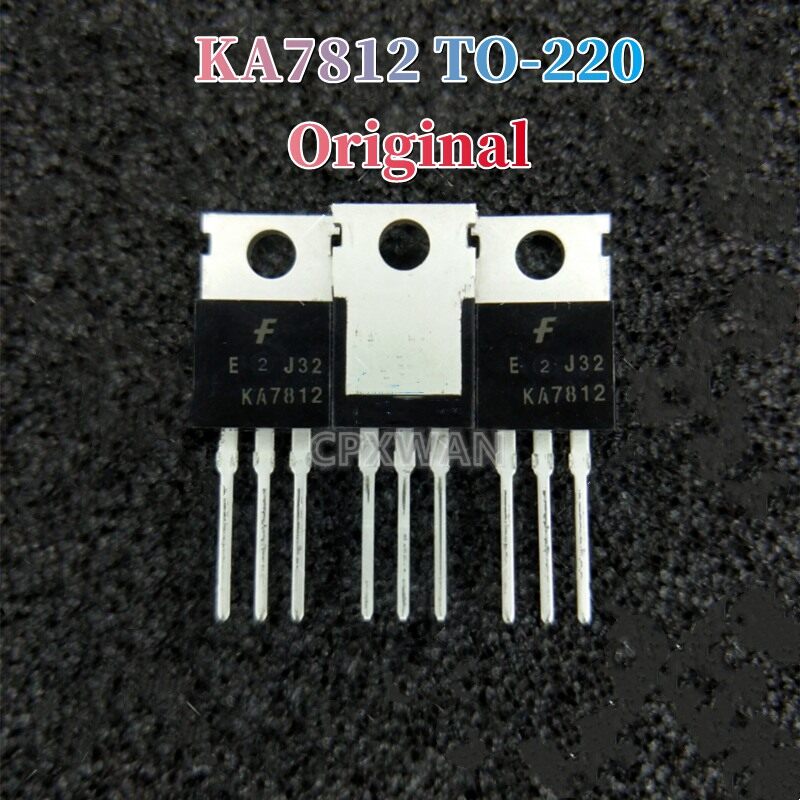 5ชิ้น KA7812ไป-220 KA7812ETU TO220 Tri-Terminal Regulator ทรานซิสเตอร์ ...