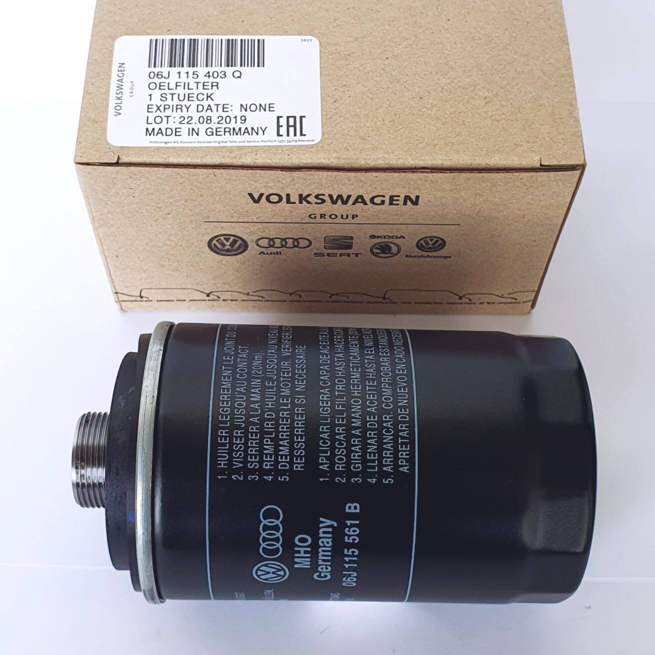 AUDI VW ORI OIL FILTER (06J 115 403Q)A4/A5/A6 PASSAT/CC/GOLF GTI MK6 ...