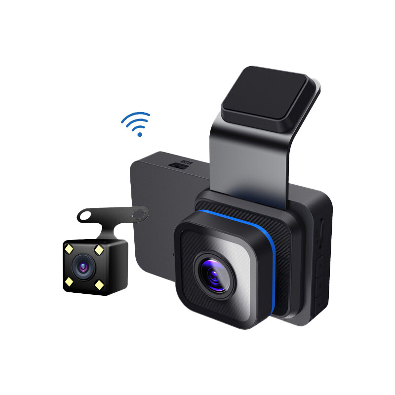 FHD Wifi GPS Dash Cam 24h Parking Monitor Night Vision Front Rear ...