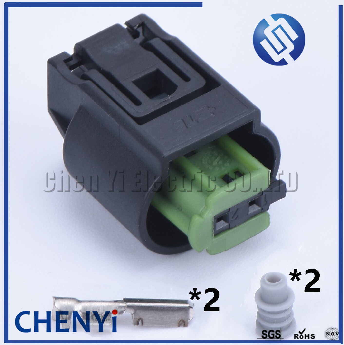 1ชุด2ขา (หญิง) กันน้ำ Auto Connector อุณหภูมิของอากาศเซ็นเซอร์เซ็นเซอร์ ...