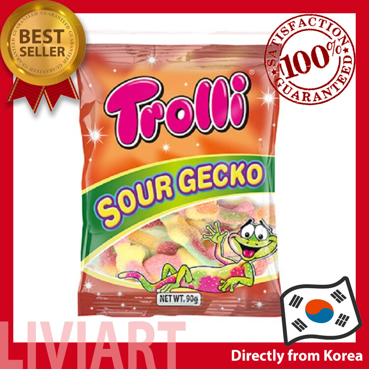 [Trolli] Sour Gecko Jelly Gummy Korean Best Selling Jelly 90g | Lazada PH