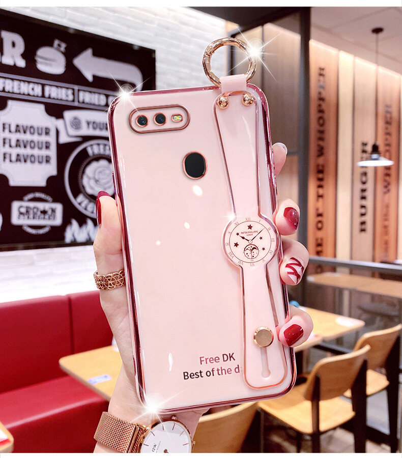 For OPPO A12 A7 A5S F9 Realme 2 Pro Case + Lanyard & Wristband Stand ...