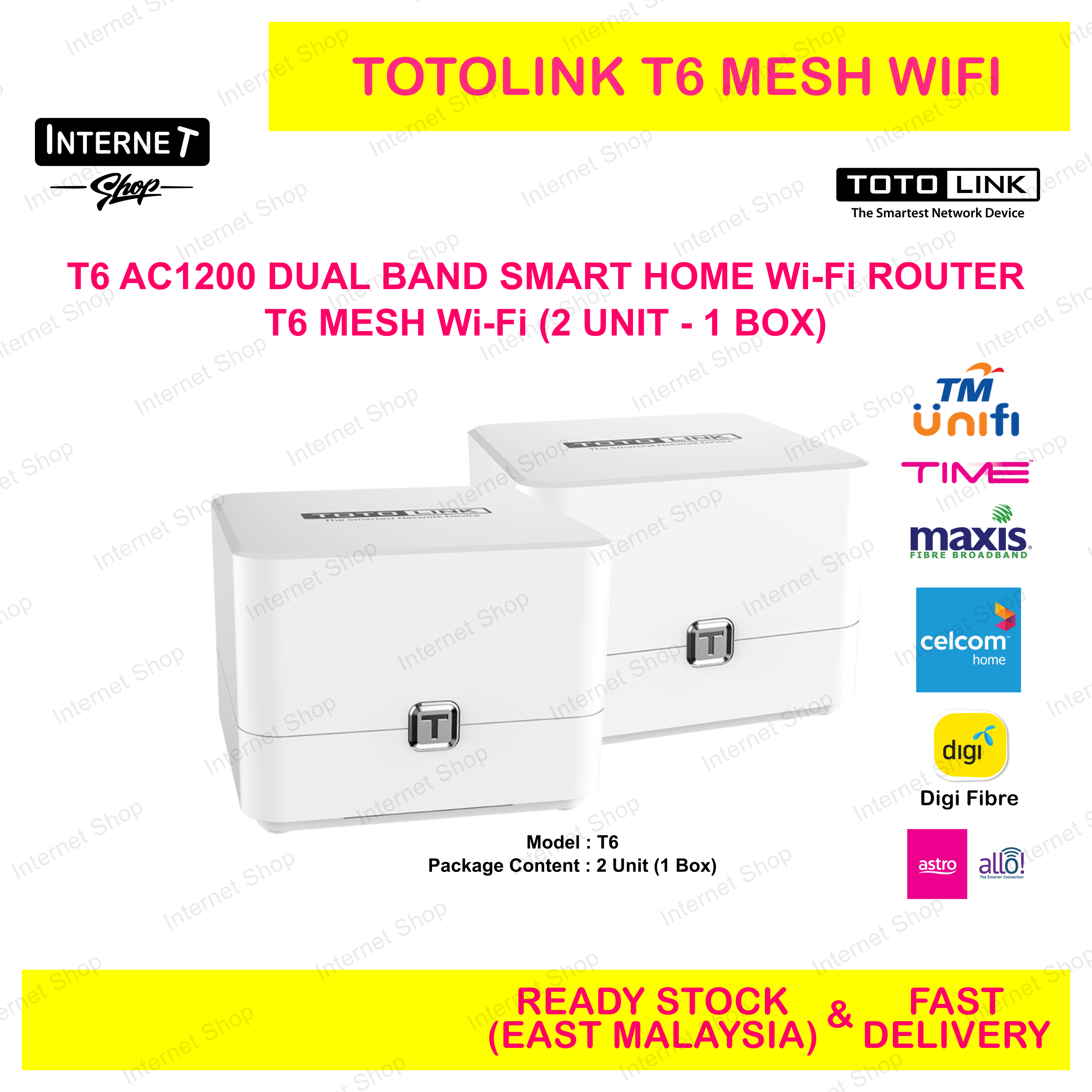 Totolink Ac1200 T6 Mesh Dual Band Smart Home Wi Fi Router Aka Wifi T10 M5 X60 Tenda Xiaomi Tp