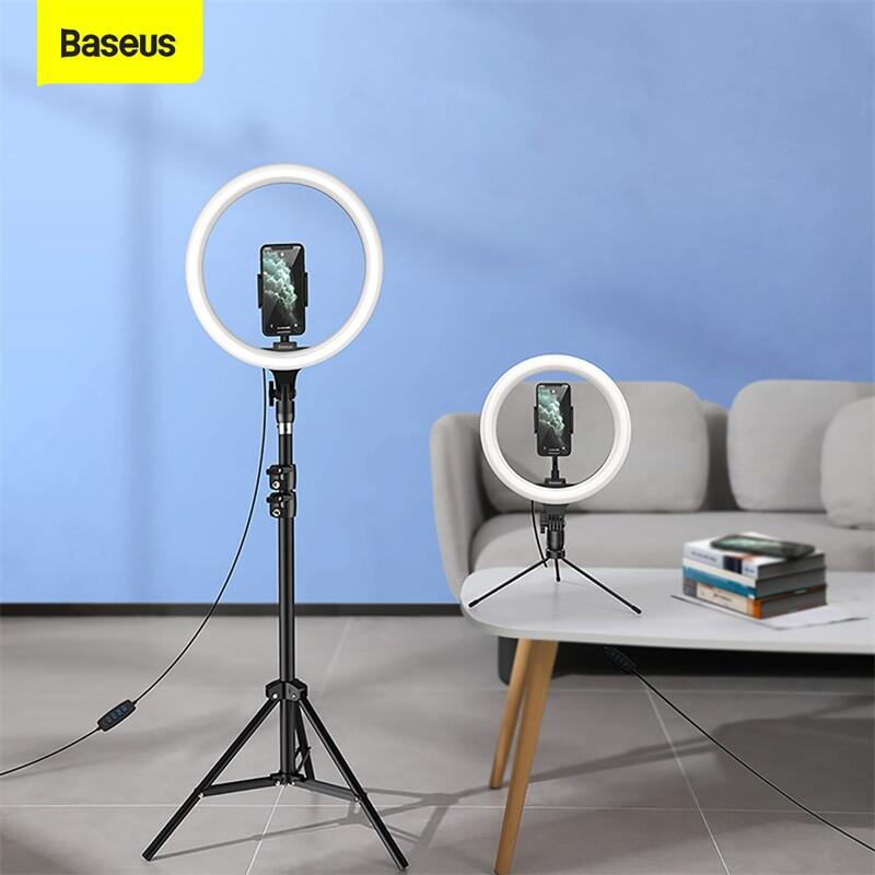 Baseus Dimmable LED S Elfieแหวนไฟที่มีขาตั้งกล้องUSB S Elfieแหวนโคมไฟ ...