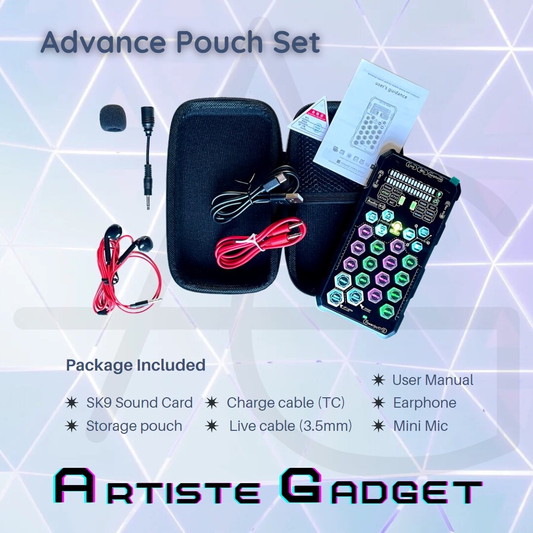 【READY STOCK】New Upgraded SK9 LED Sound Card Bluetooth Portable Outdoor ...