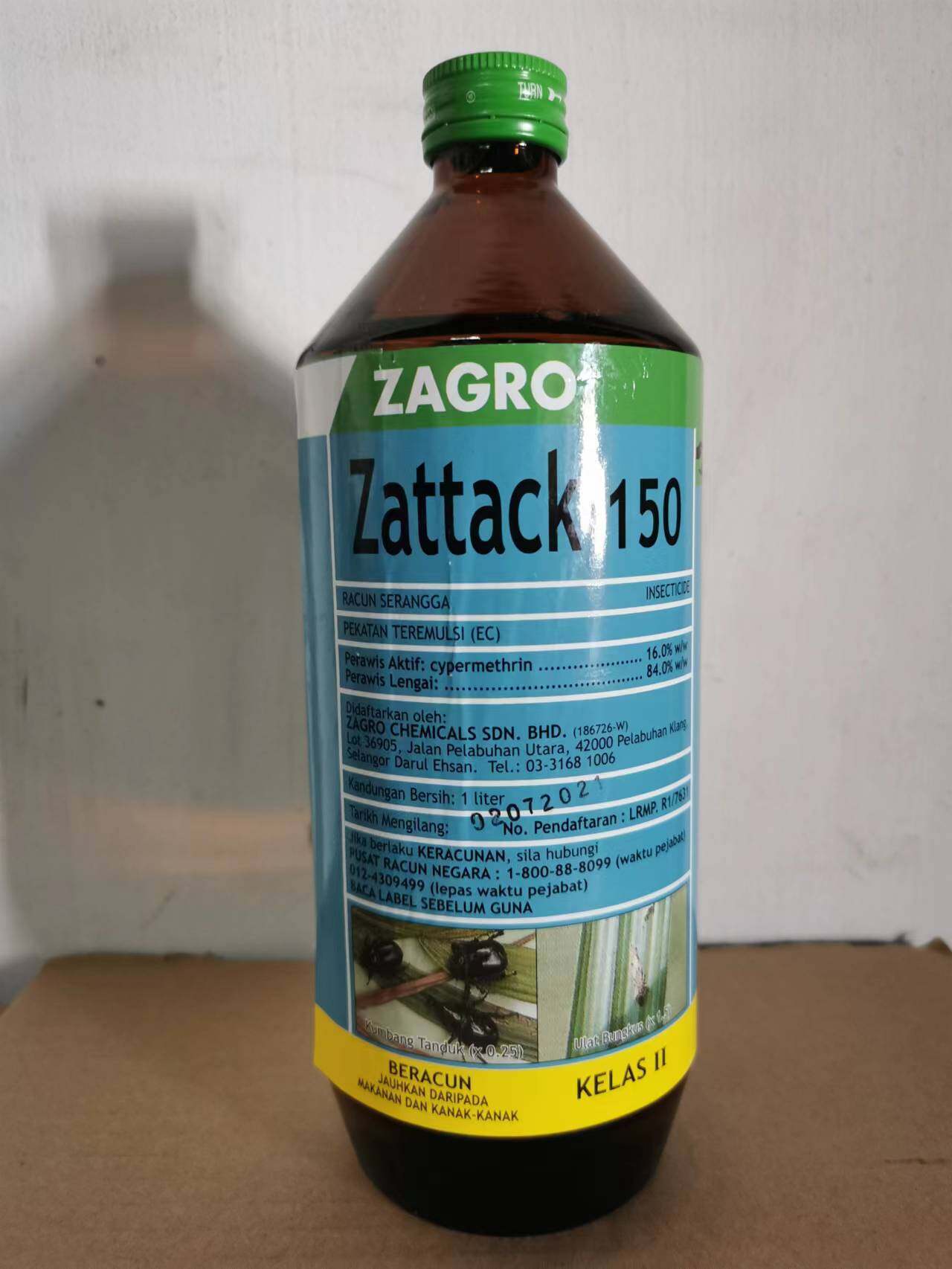 Racun Serangga / ZAGRO Zattack 150 / 1 Liter / Cypermethrin 16.0% ...