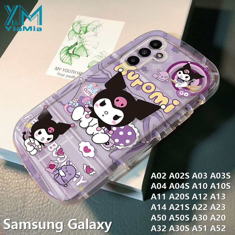 YiaMia การ์ตูนน่ารักแฟชั่น Kuromi เคสโทรศัพท์สำหรับ Samsung กาแล็คซี่ A02 A02S A03 A03S A20S ...