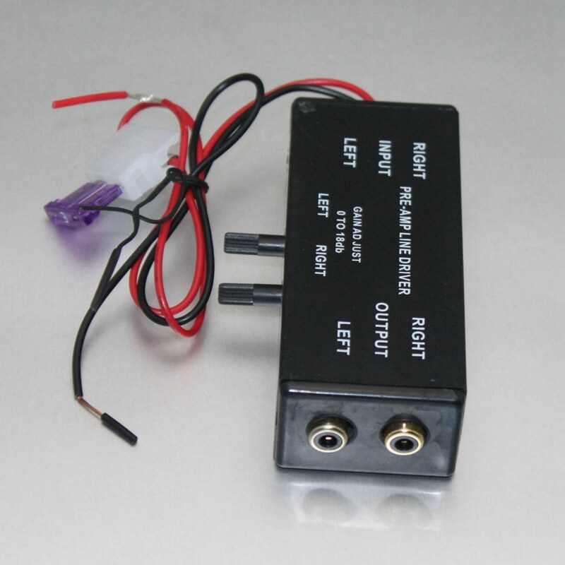 New Black Rca Input/Output Adjustable Pac Turbo 1 Line Driver Signal ...