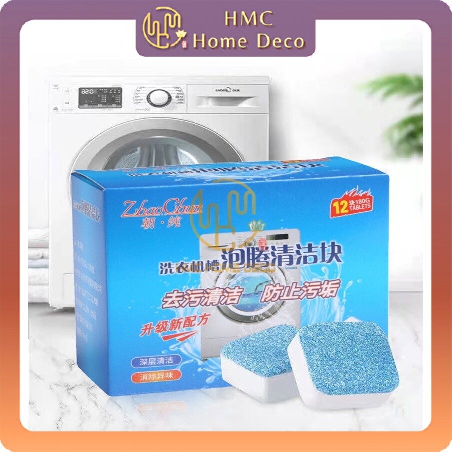 HMC A Box 12 Pcs Washing Machine Deep Clean Tank Cleaner Cube / Washing ...