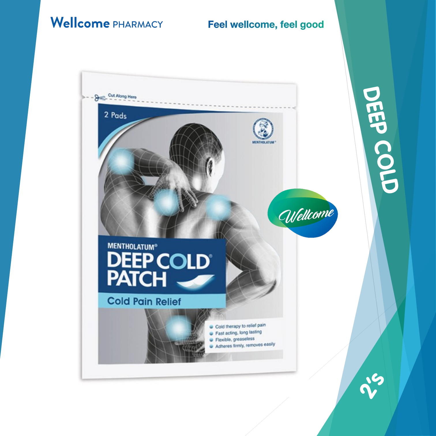 Mentholatum Deep Cold Pain Relief Patch - 2's | Lazada