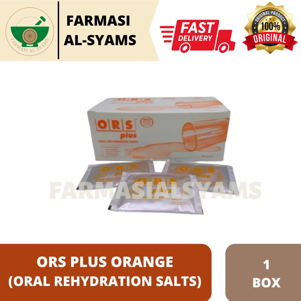 ORS Plus Oral Rehydration Salt Orange & Regular 50s/box | Lazada