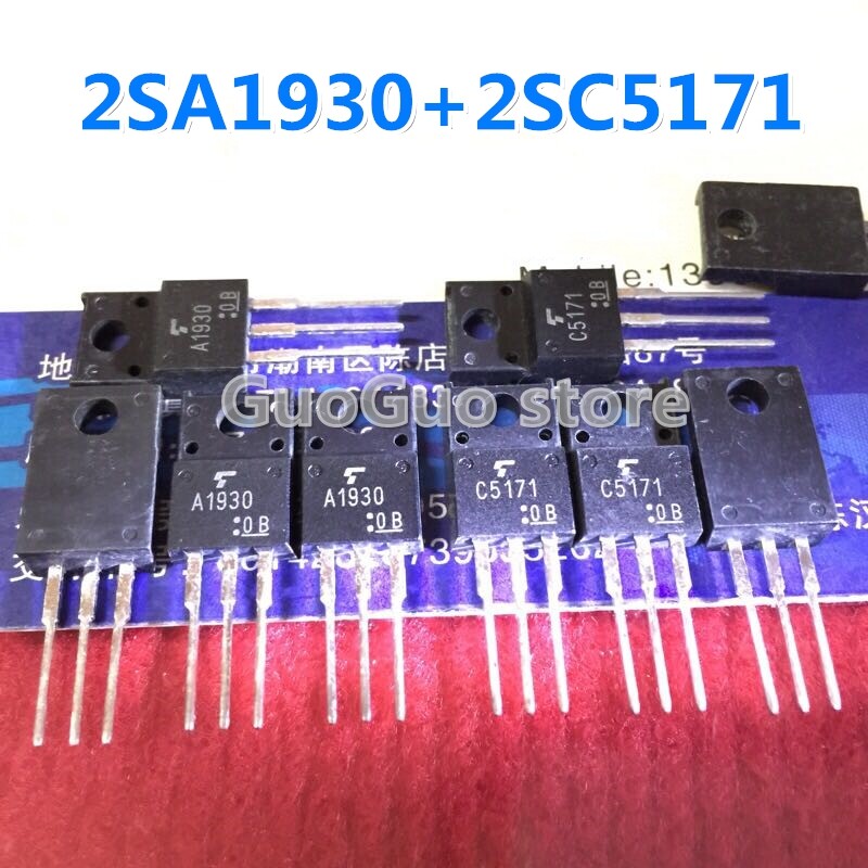 10Pcs 5คู่Original (5Pcs A1930 5Pcs C5171 ) TO-220 2SA1930 2SC5171 ...