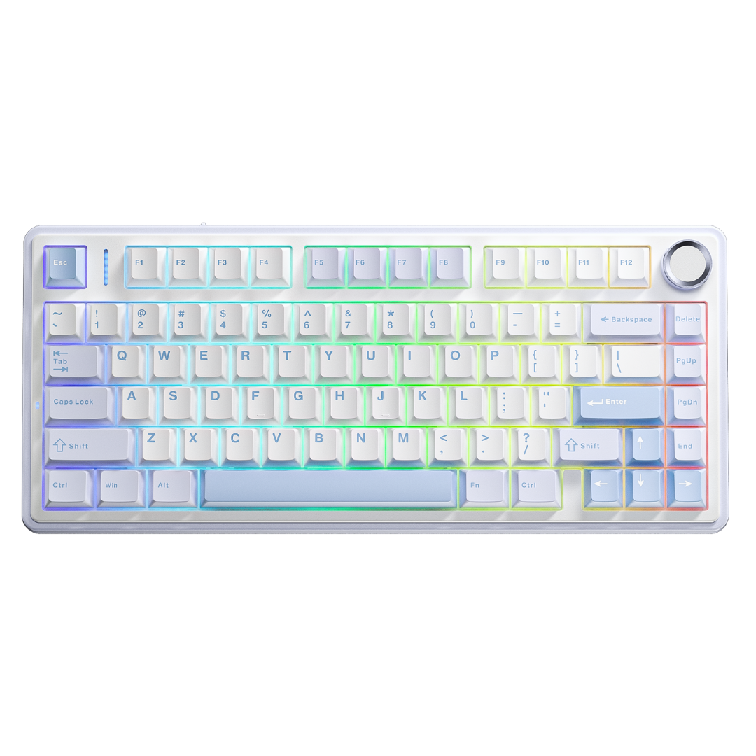 AULA F75 Mechanical Keyboard 80 Key RGB 3 Mode Wired /Bluetooth /2.4G ...
