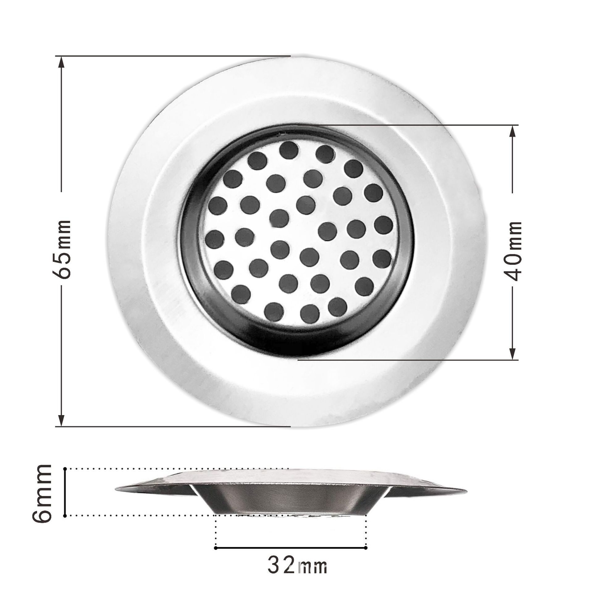 Stainless Steel Bathroom Sink Strainer Home Floor Drain Leak Net Hair ...