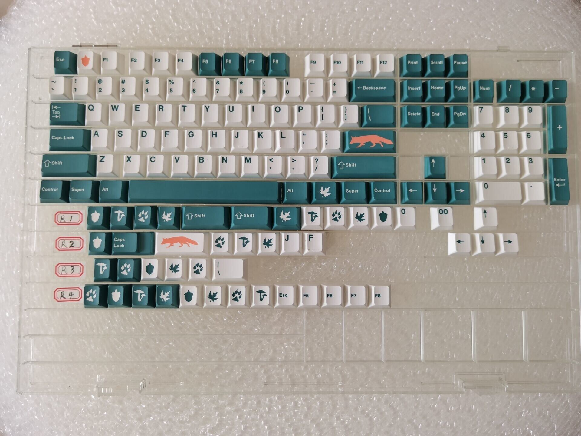 145 Keys/Set GMK Fox Keycaps PBT Dye Sublimation Key Caps Cherry ...