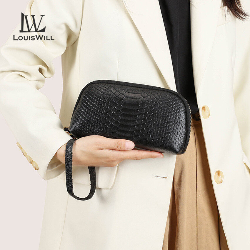 LouisWill Handbag Wallet Genuine Leather Long Wallet Purse Simple ...