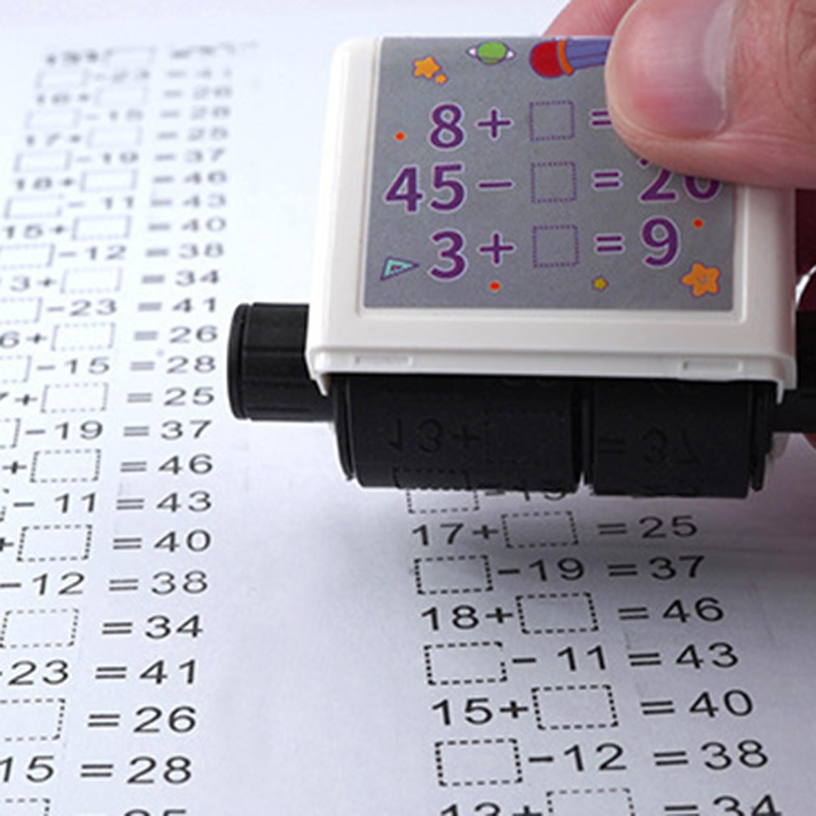 Loviver Addition Subtraction Math Stamp Rolling 1-100 Number for ...