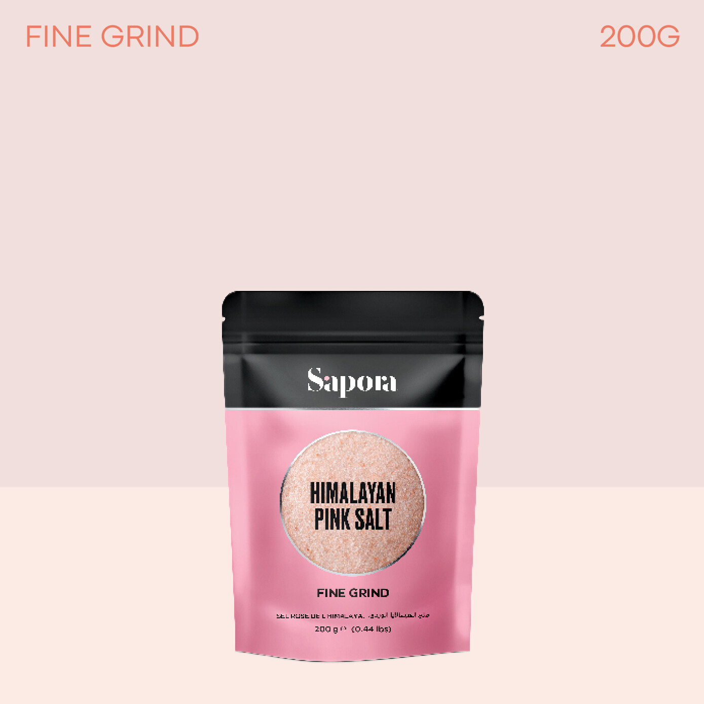 【Dubai Imported】 Himalayan Pink Salt Fine Grind [Sapora][(200g/400g ...