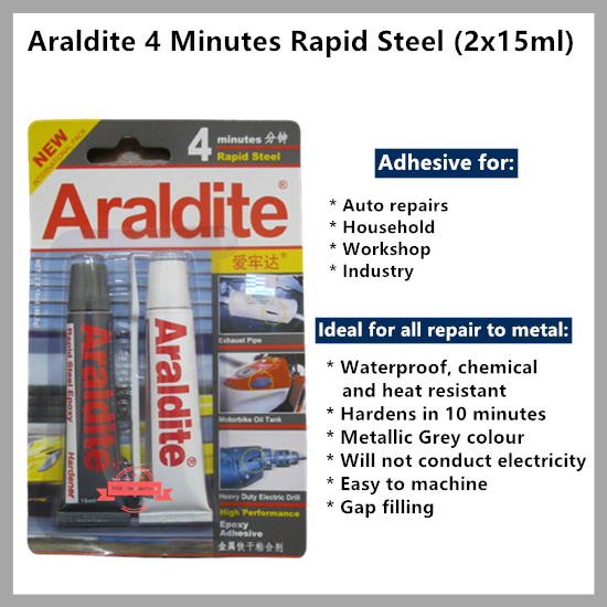 Araldite 4 Minutes Rapid Steel | Lazada
