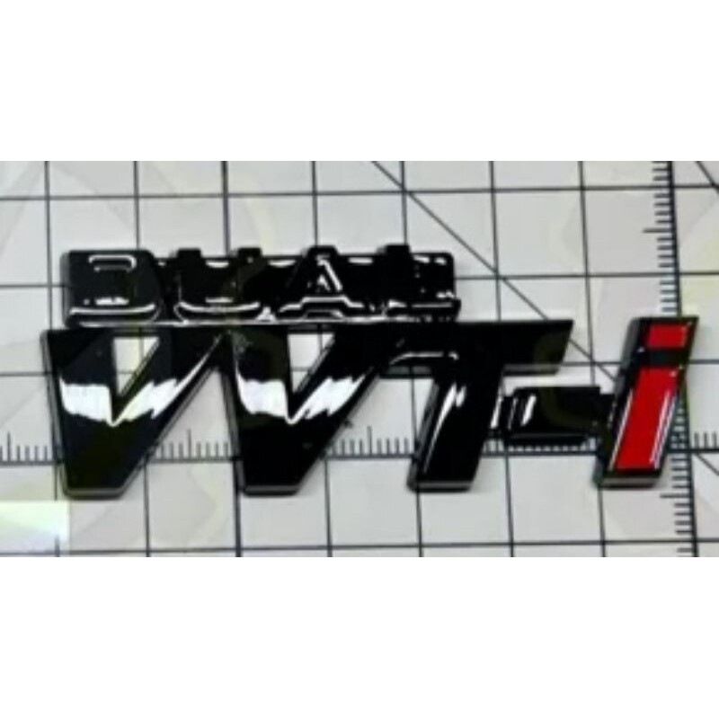 TOYOTA , PERODUA DVVTI / VVTI METAL / CARBON LOGO , BADGE , EMBLEM | Lazada