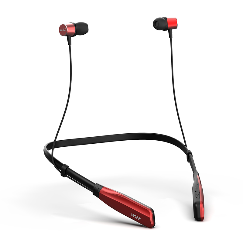 Wireless running Bluetooth headset binaural one-ear collar neck hanging ...
