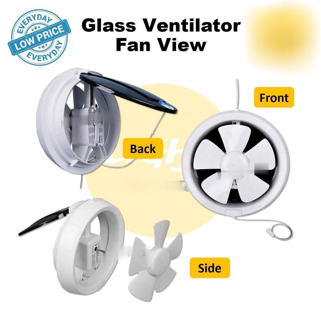 Glass Mounted Exhaust Ventilating Fan 6" 8" Wall Mounted Propeller ...