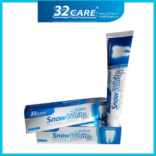 32CARE ® Snow White Smile - Xylitol Toothpaste for Adults: Sensitive ...