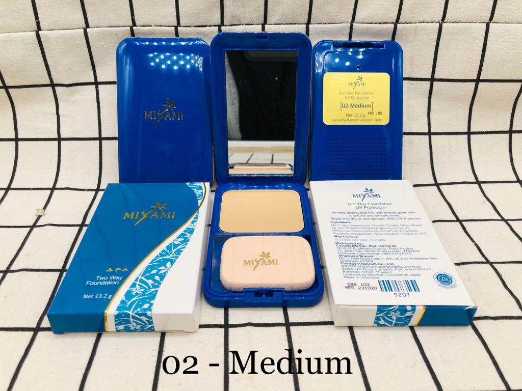 BEDAK MIYAMI COMPACT POWDER TWO WAY FOUNDATION 100% ORIGINAL COSWAY ...
