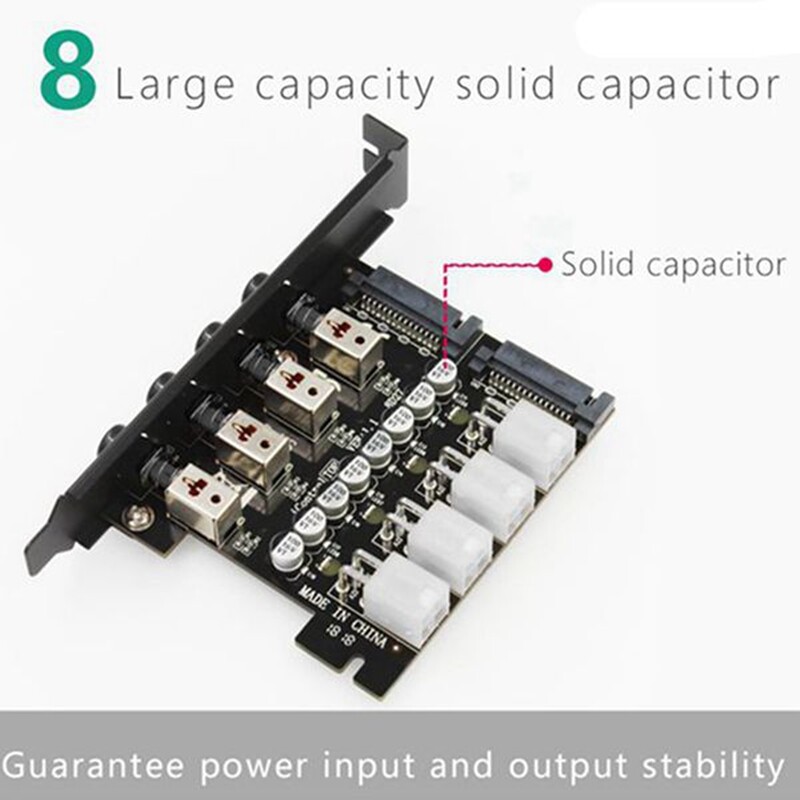 4 Ports HDD Power Control Switch Hard Drive Switcher 15-Pin SATA Selector for PC Desktop ...
