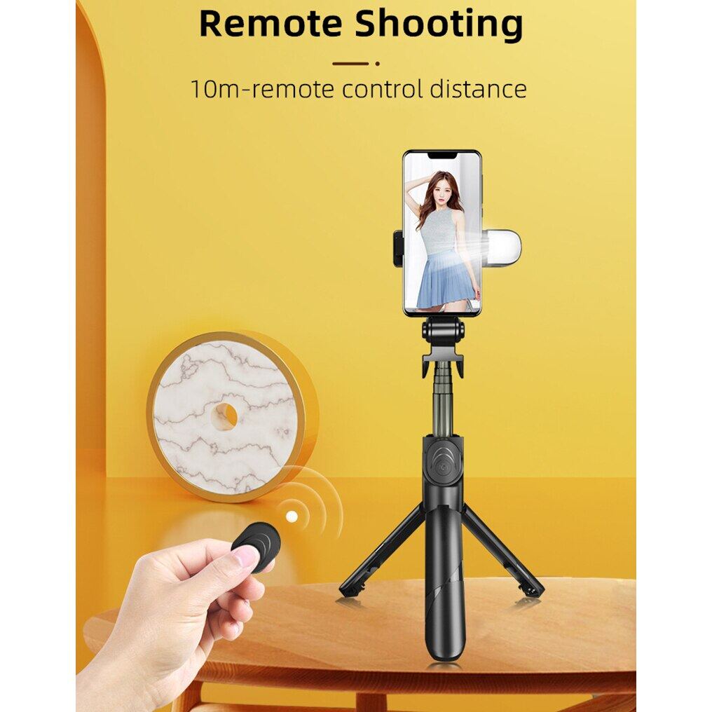 selfie stickTelescopic Monopod Tripod Selfie Stick With LED Light For iPhone Android Mobile ...