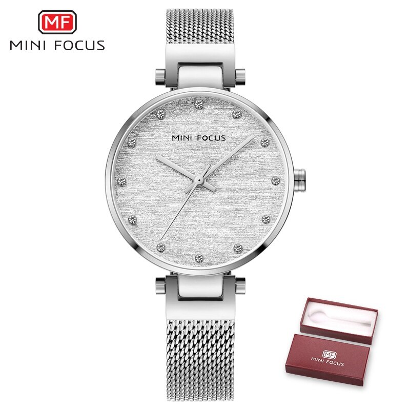 MINI FOCUS MF0328L สุดหรูนาฬิกาข้อมือมียี่ห้อสำหรับแฟชั่นสำหรับผู้หญิงผู้หญิงควอตซ์นาฬิกาเทรนด์ ...