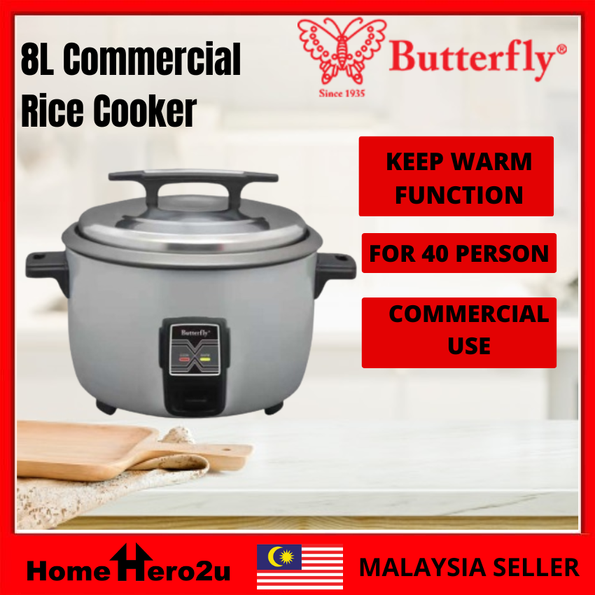Butterfly BRC-6040 8L Commercial Electric Rice Cooker / Periuk Nasi ...