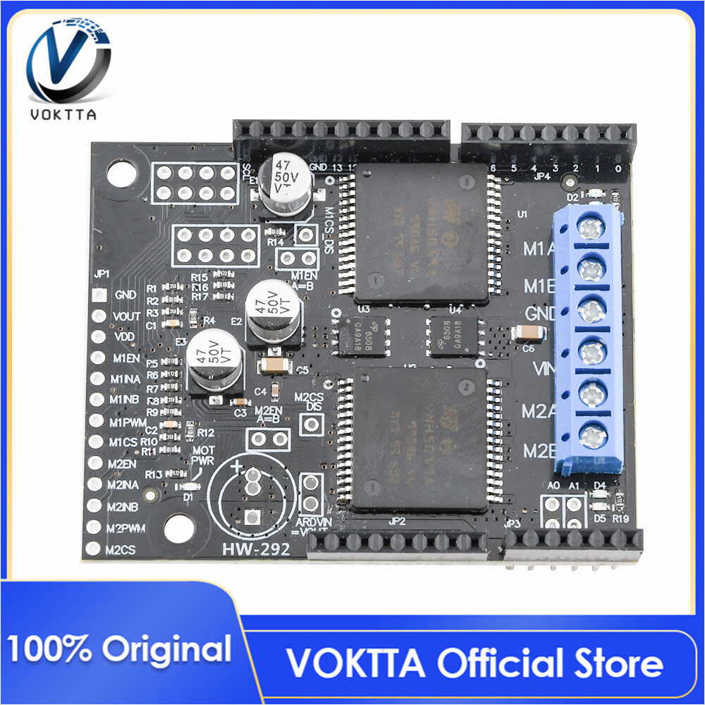 Original VOKTTA DC 30A Dual H Bridge VNH5019 Motor Driver Controller ...