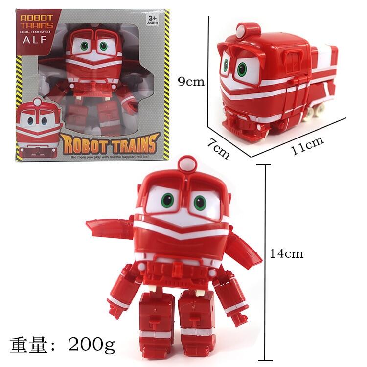 4pcs/set Robot Trains Transformation Anime Figures Toy PVC RT Kay Alf ...