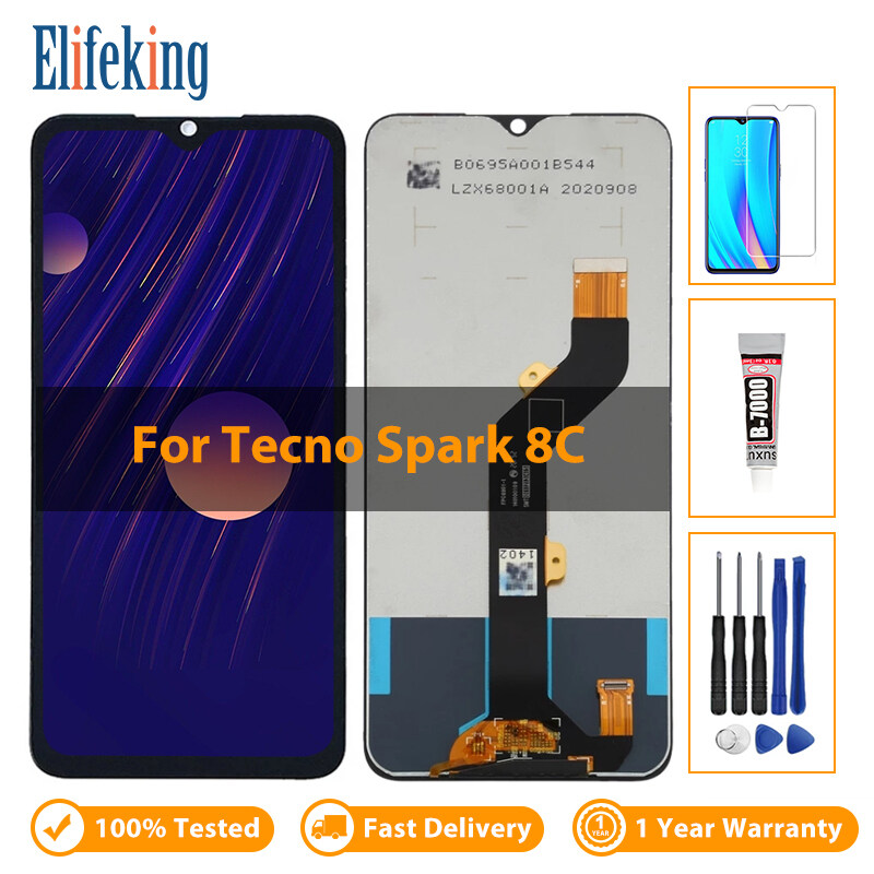 AAA +++ คุณภาพสูงสำหรับ Tecno Spark 8C KG5K KG5J จอแสดงผล LCD Touch ...