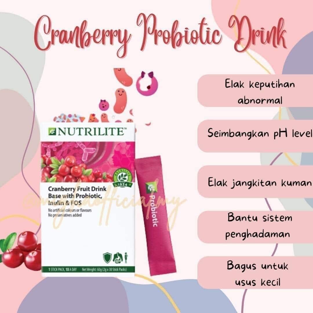 Nutrilite Cranberry Fruit Drink Base With Probiotic, Inulin & FOS ...