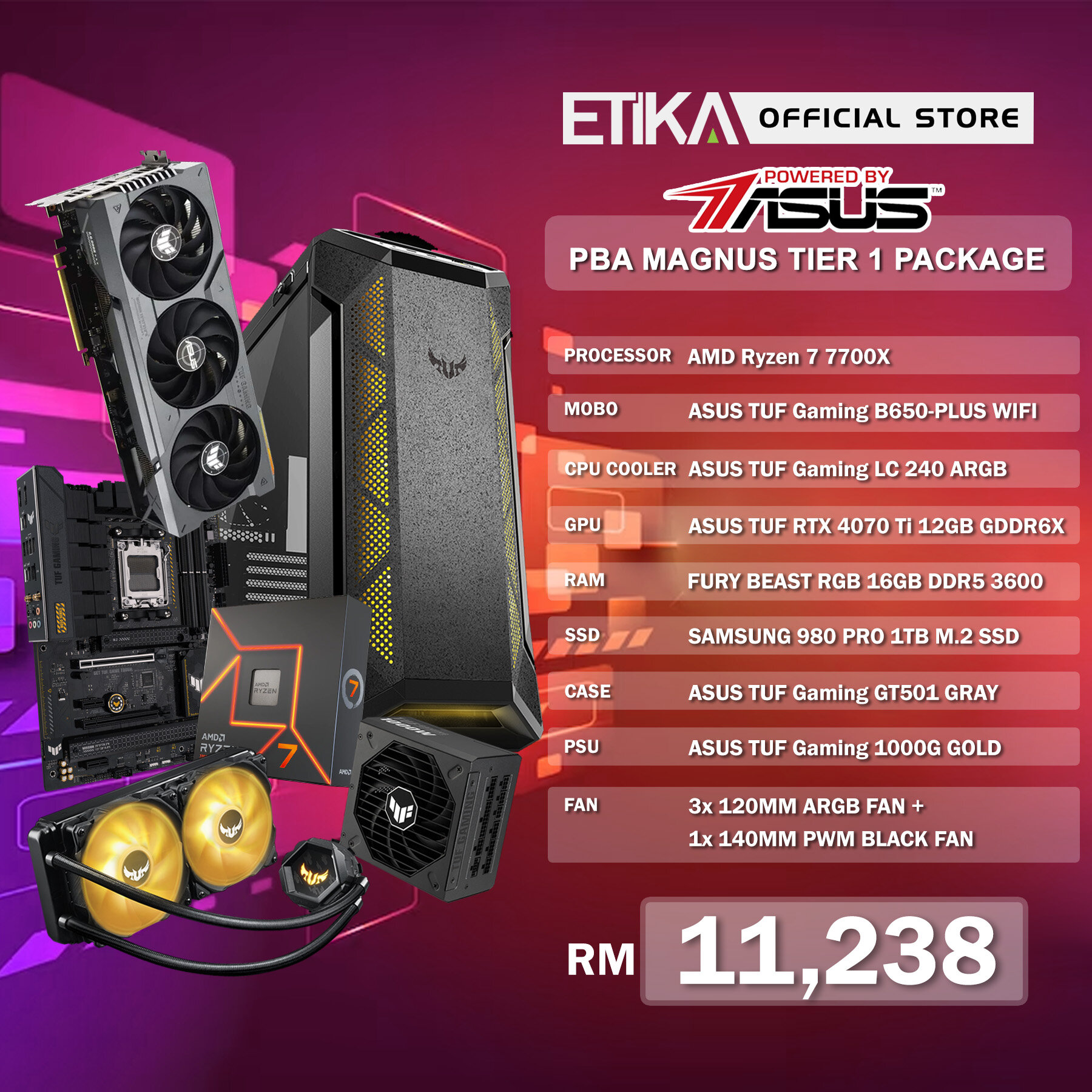 ETiKA PBA MAGNUS TIER 1 DESKTOP PC SET | Powered By ASUS High Quality ...