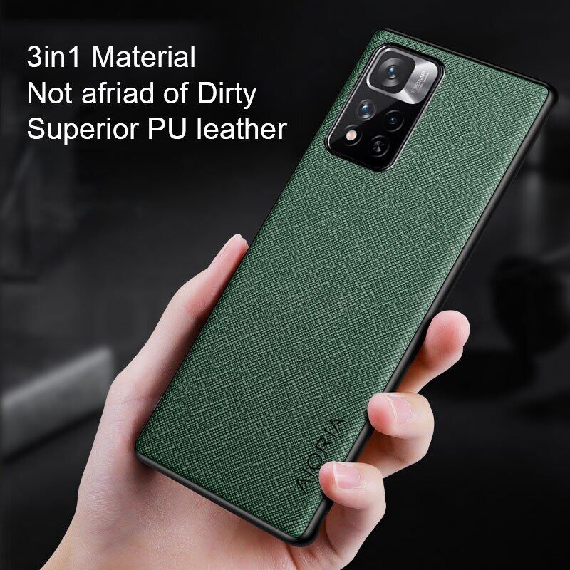 เคส HOTTOH สำหรับ Xiaomi Redmi Note11 Note 11 Pro 11Pro Plus 5G 2021 TPU รอบขอบป้องกันเคส PU ...