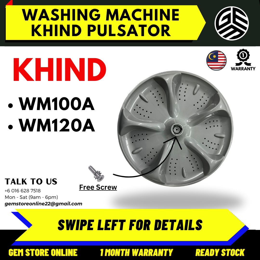 (ORIGINAL) WM100A / WM120A KHIND Washing Machine Pulsator / Pulsator ...